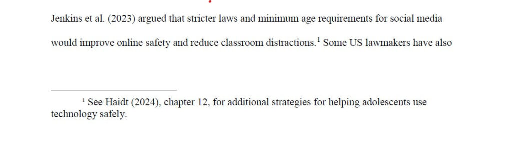 APA Footnotes | Format & Examples