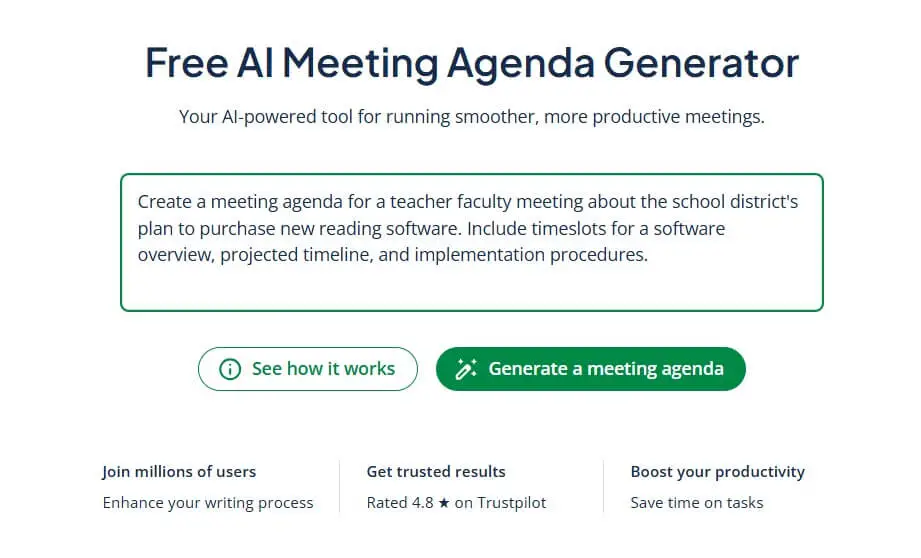 How to Write a Meeting Agenda | Examples, Tips & AI Tools