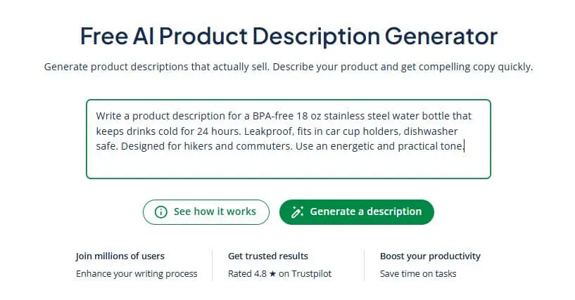 How to Use a Product Description Generator