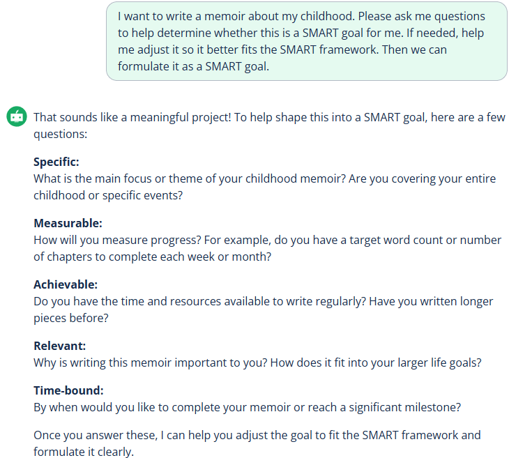 How to Use an AI SMART Goal Generator