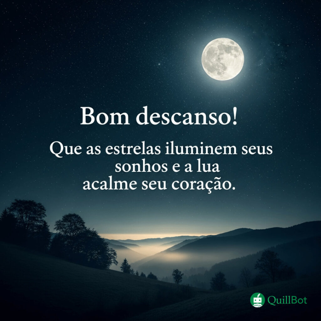 Boa noite, bom descanso | Mensagens e frases