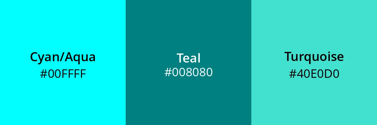 Cyan Color Meaning | Connotations & Hex Codes